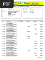 Bank of India Statement | PDF | Financial Services | Banking