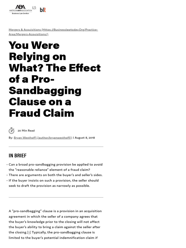 WESTHOFF, Bryan - You Were Relying On What - The Effect of A Pro ...