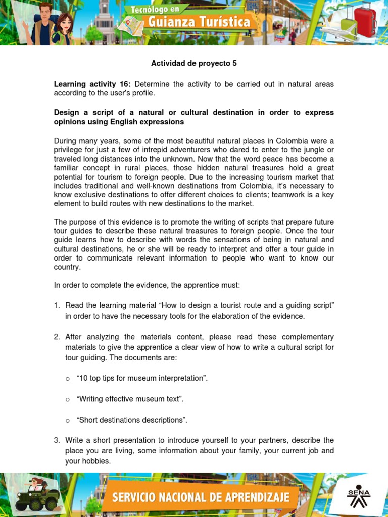 Promoting Colombia's Natural Treasures Through Effective Tour Guide ...