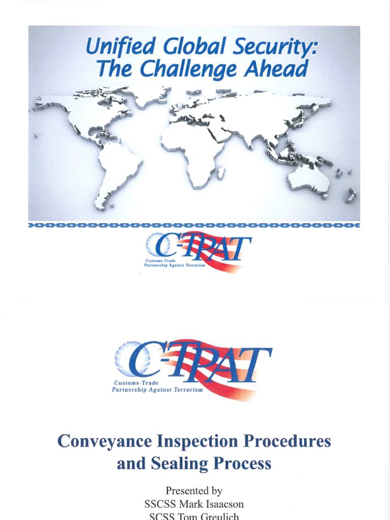 2013 Container Seal Inspection C TPAT | PDF | Business Process | Business