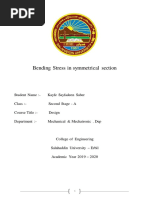 Deflection of Beam - Lab Report | PDF | Beam (Structure) | Bending