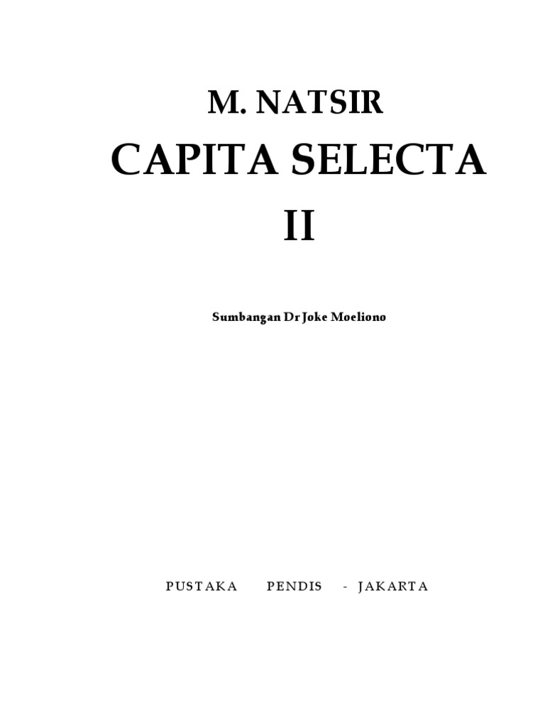 M Natsir Capita Selecta | PDF