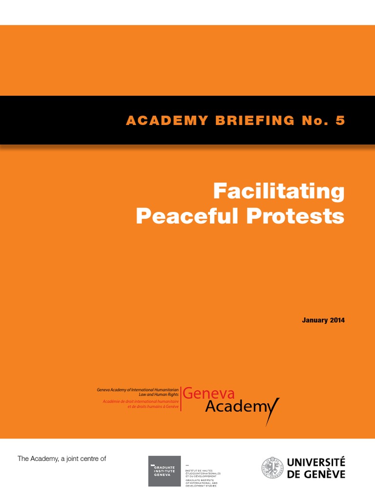 Facilitating Peaceful Protests | PDF | European Convention On Human ...