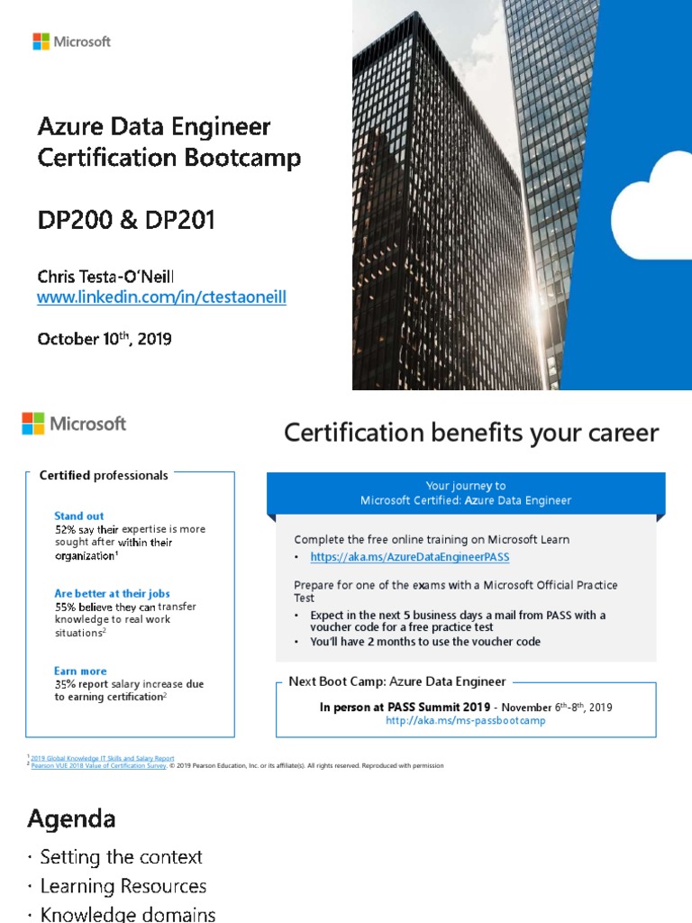 PASS Azure Data Engineering Bootcamp | PDF | Microsoft Azure | Relational Database