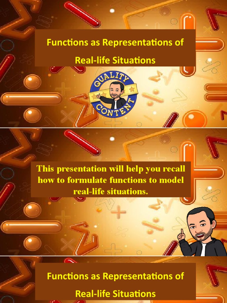 Modeling Real-Life Situations with Functions | PDF | Pay Television ...