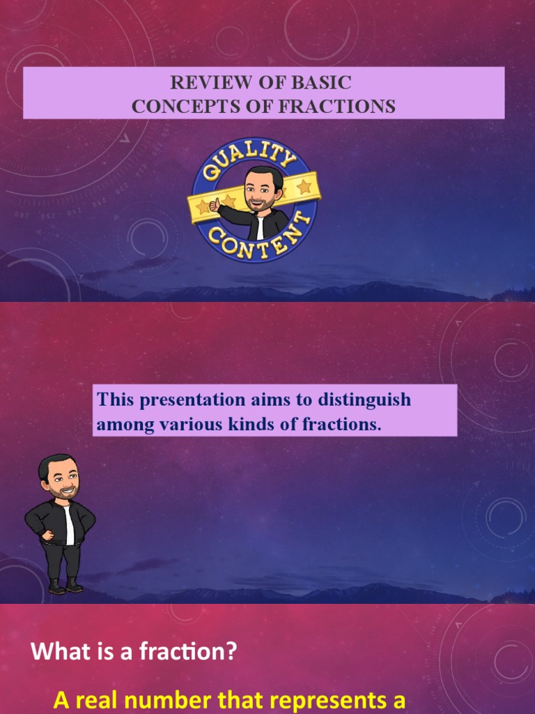 Module 1.1 Review of Basic Concepts of Fractions | PDF