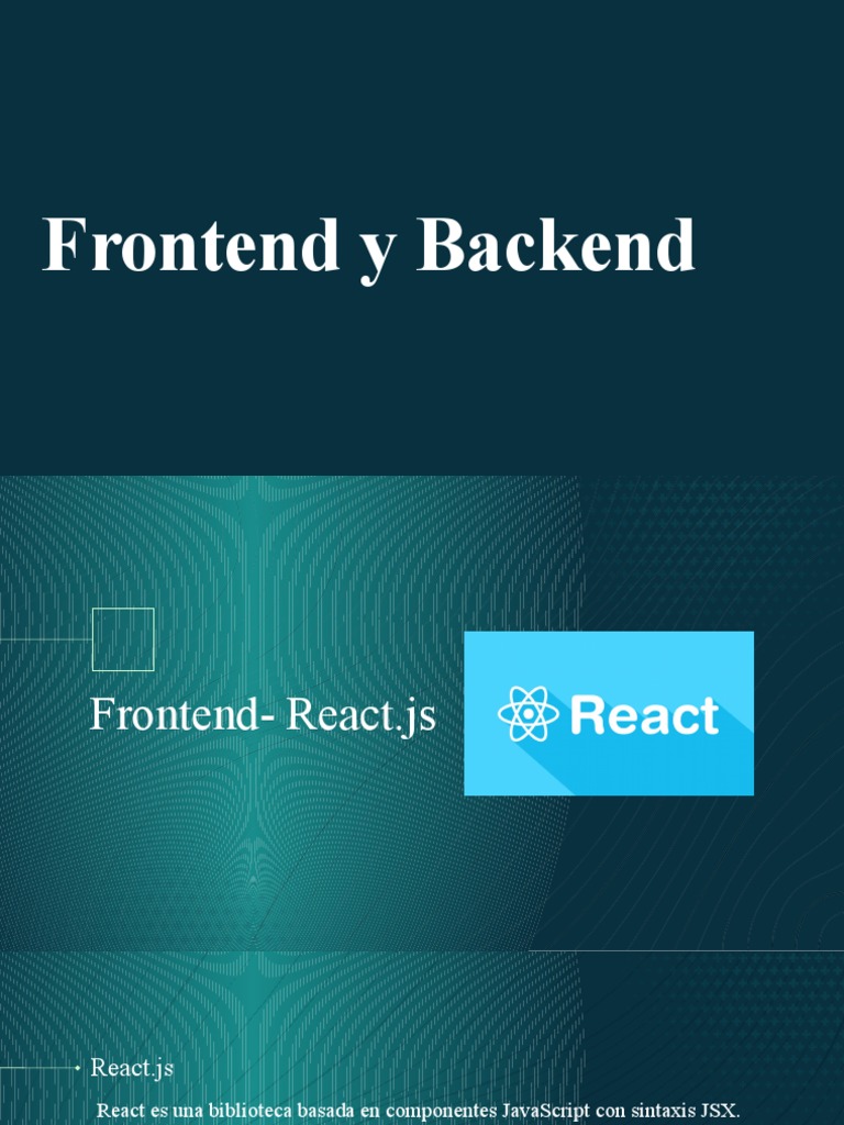 Frontend y Backend | PDF | Red mundial | Internet y web