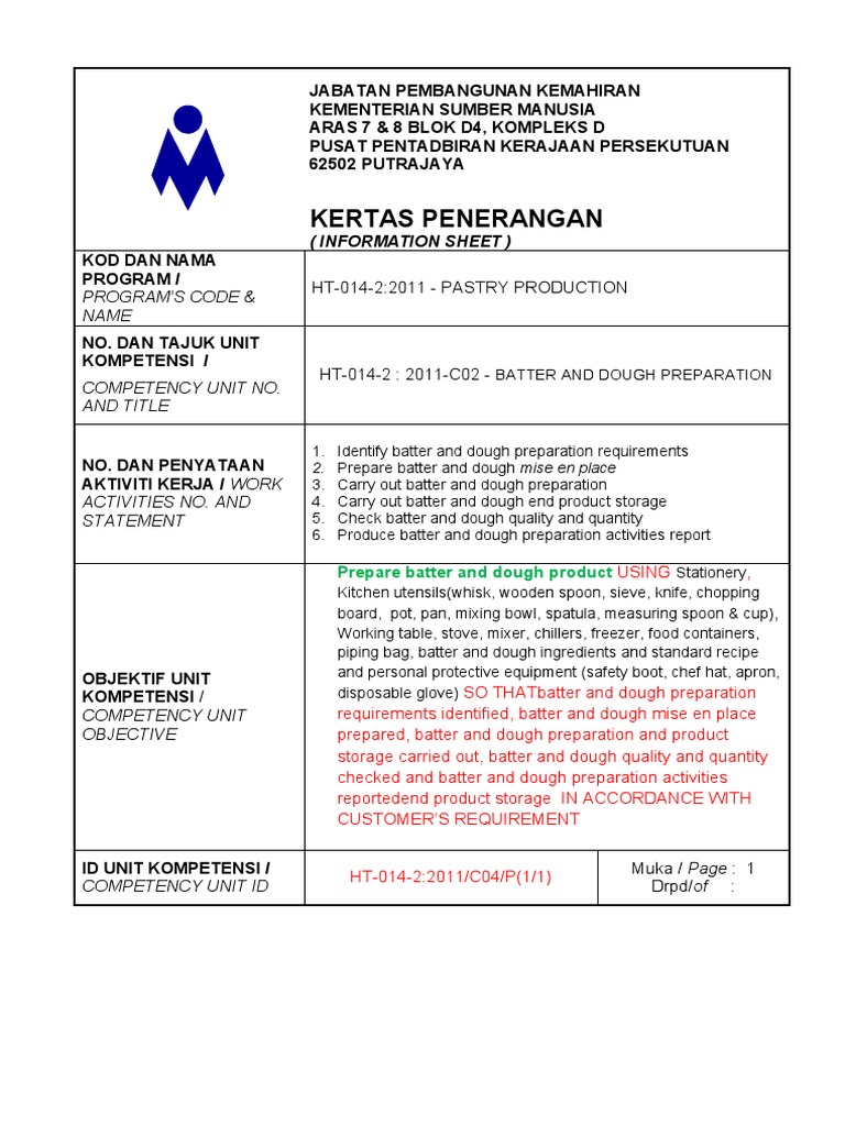 Latihan Pastri 2019 | PDF