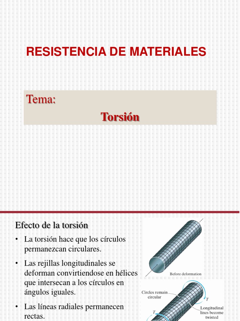 Análisis de torsión en elementos estructurales | PDF | Fuerza | Mecánica