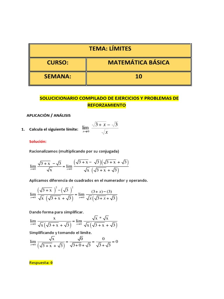 Solucionario Ejercicios | Descargar gratis PDF | Factorización | Enseñanza de matemática
