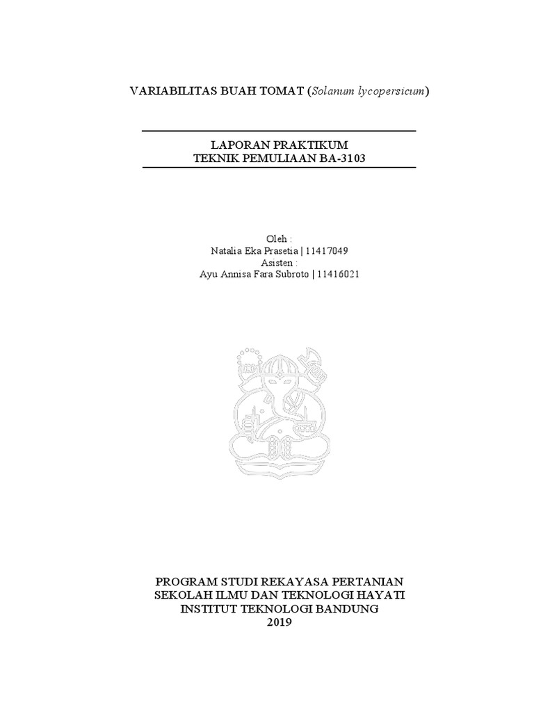 Template Laprak Tekmul | PDF