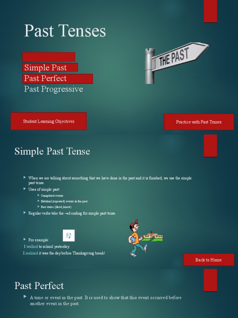 Understanding Past Tenses in English | PDF