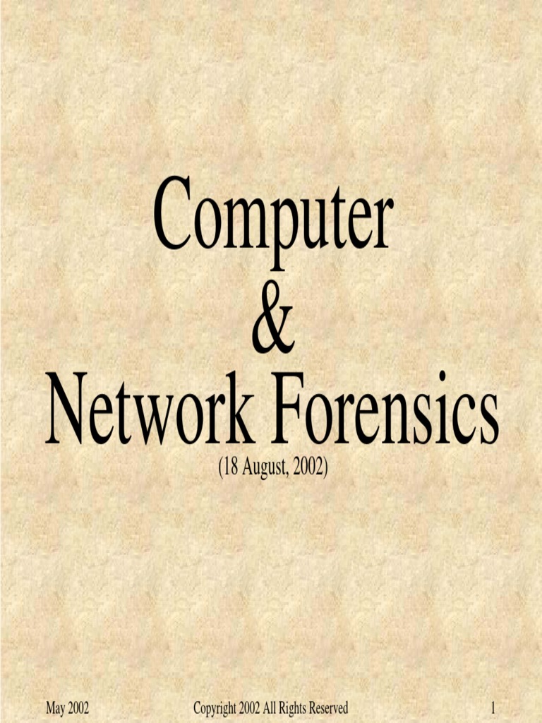 Computer and Network Forensics | PDF