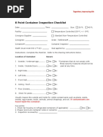 ISO Container Inspection Checklist | PDF | Unrest
