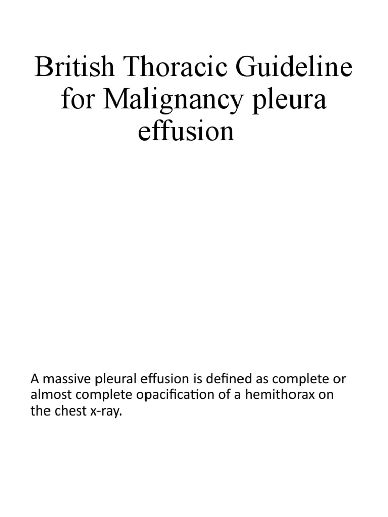 British Thoracic Guideline | PDF
