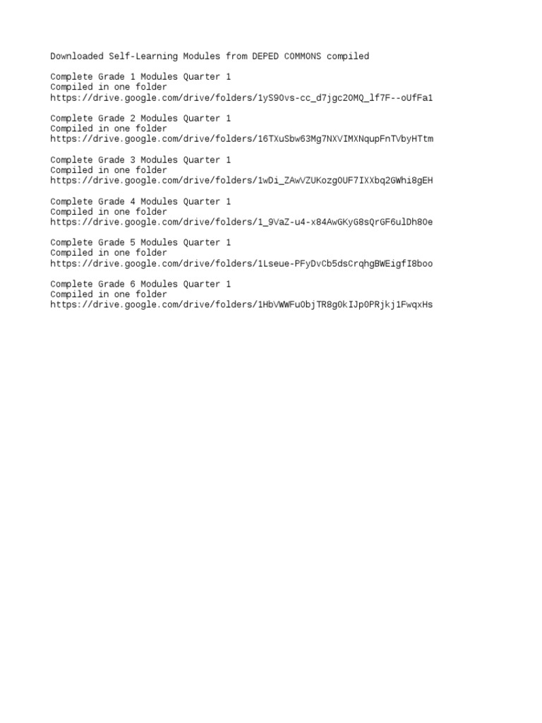 DEPED Commons Self-Learning Modules | PDF