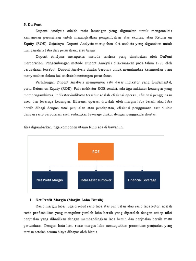Analisis DuPont untuk Investor | PDF | Karier & Perkembangan | Pengelolaan Keuangan & Uang