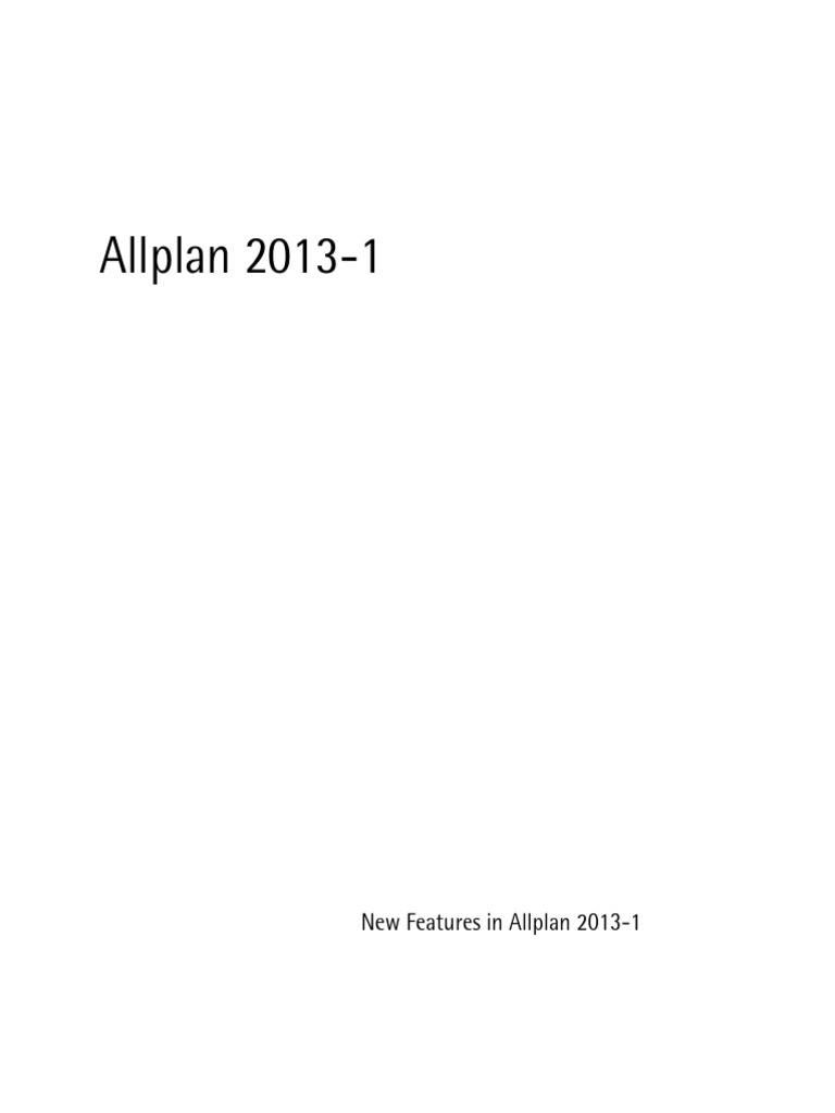 Allplan 2013 NewFeatures PDF | PDF | Mac Os | Icon (Computing)