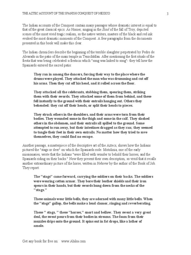 Aztec Accounts of the Spanish Conquest | PDF | Maya Civilization | Mexico