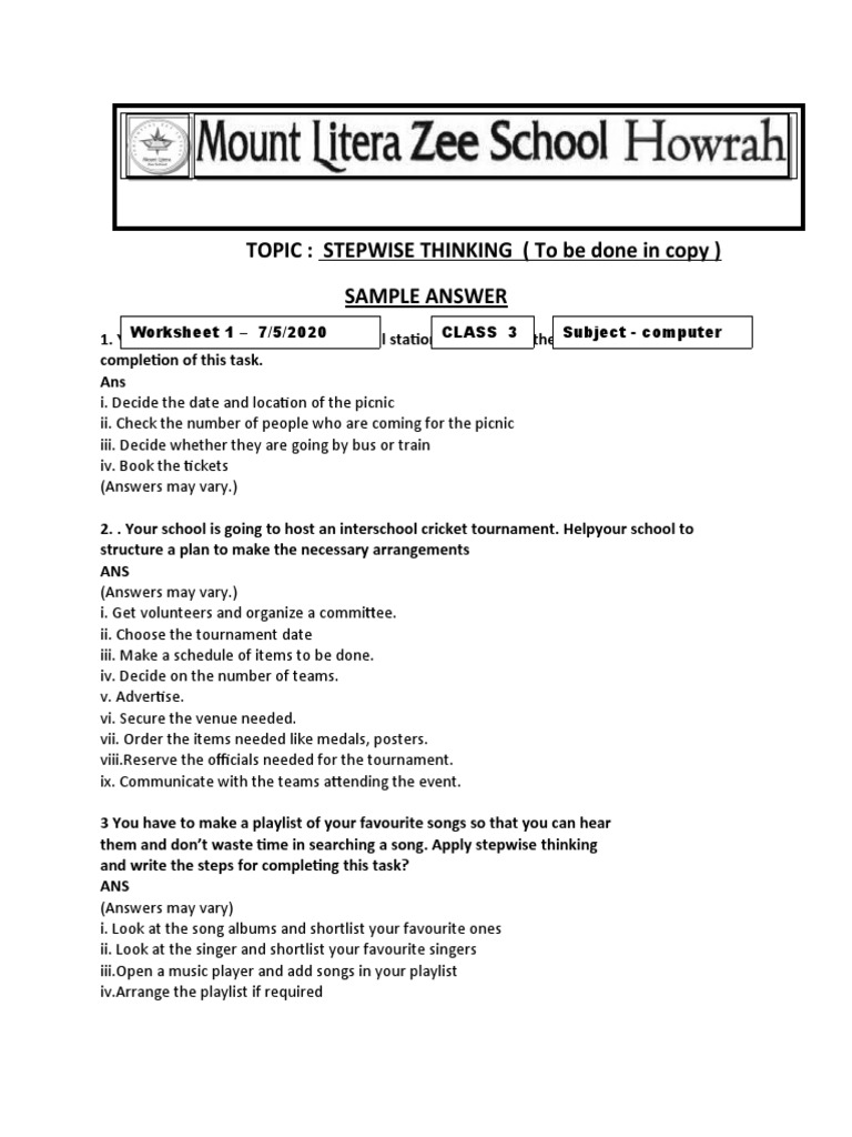 Answer Key of CH2 - Stepwise Thinking Class 3 | PDF | Butterfly | Pupa