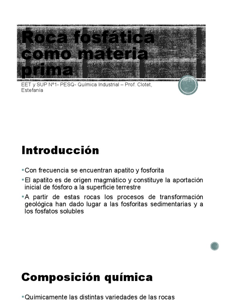 14) Roca Fosfática | PDF | Fosfato | Fertilizante