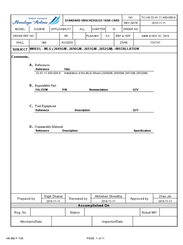 Subject Wheel - Mlg (2649Gm, 2650Gm, 2651Gm, 2652Gm) -Installation Comments： A、References | PDF ...