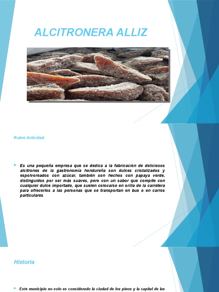 Alcitrones: Dulce Tradición Hondureña | PDF | Preparación de comida y ...