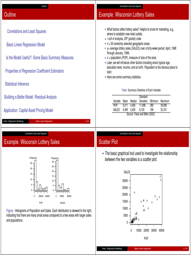 Regress Model Chap 2 Four Per Page | PDF | Errors And Residuals | Regression Analysis