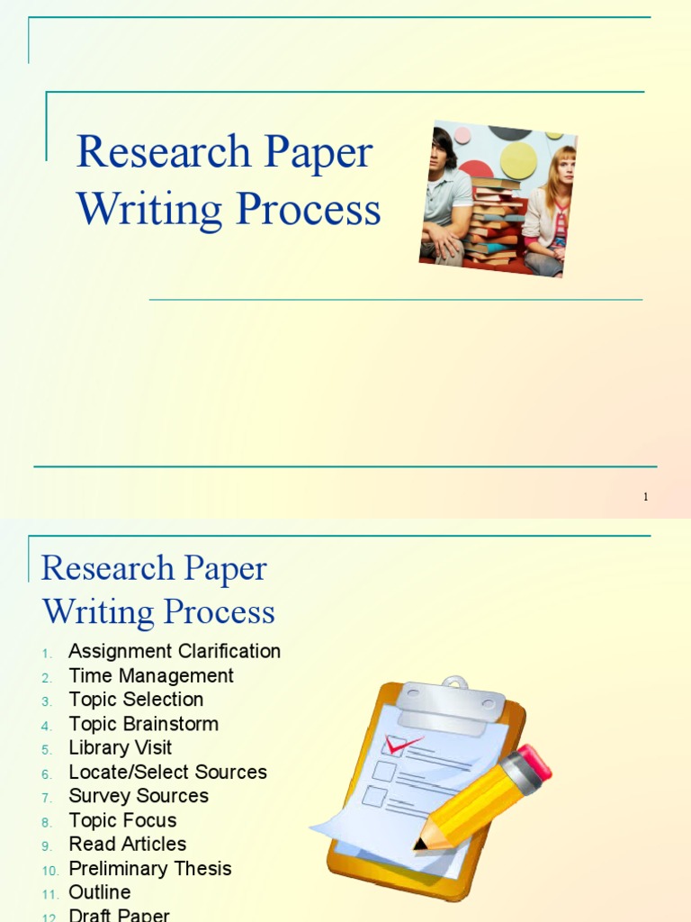 Research Paper Writing Process Guide | PDF | Academic Publishing ...