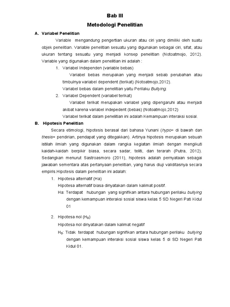 Bab 3 Proposal | PDF