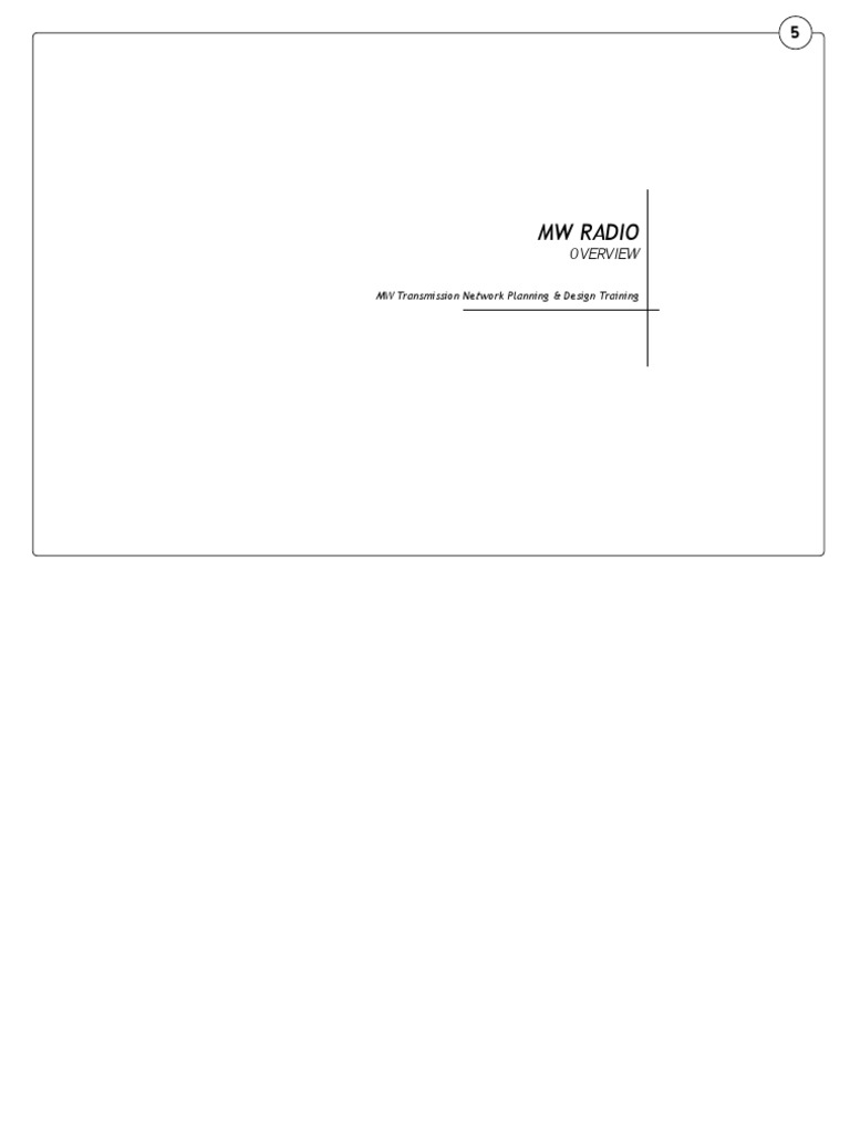 Chapter 05 (MW Radio) | PDF | Radio | Transmitter