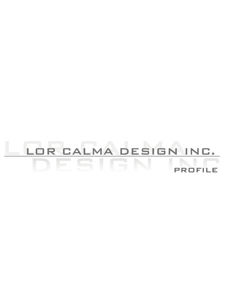 Lcdi Profile Arch | PDF | Aesthetics | Economic Sectors