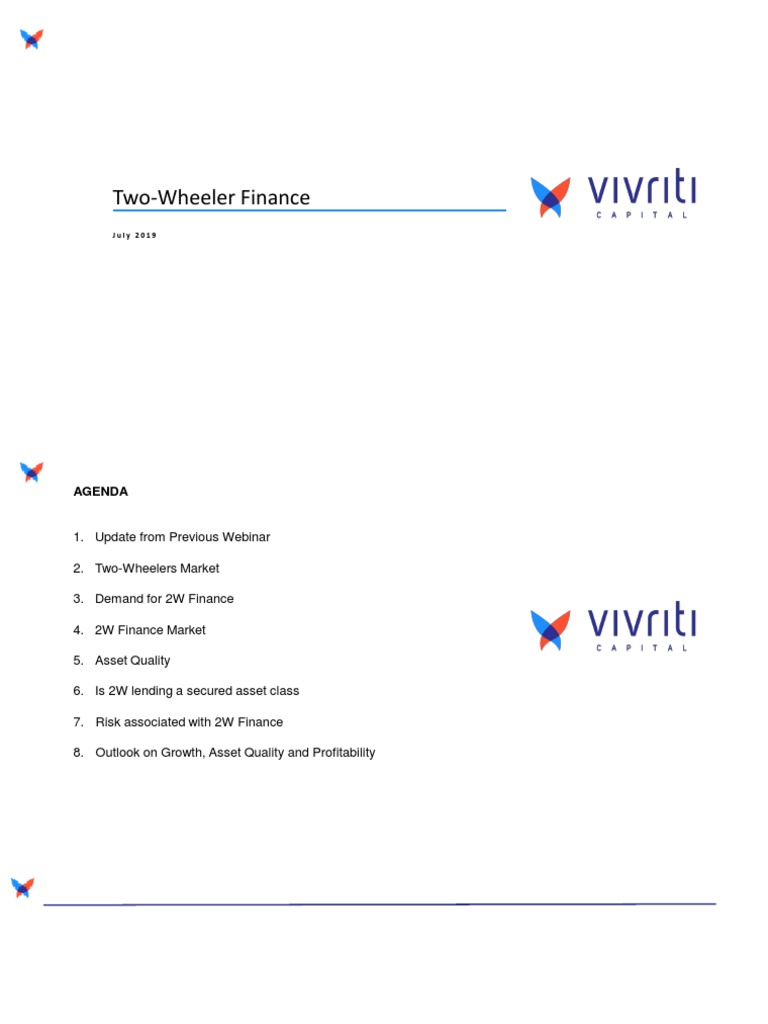 Two-Wheeler Finance Market Insights | PDF | Non Bank Financial ...