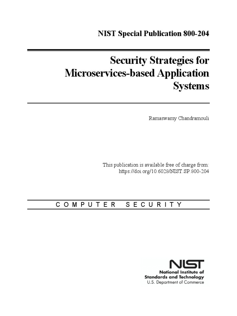 Microservices Security PDF | PDF | National Institute Of Standards And Technology | Application ...