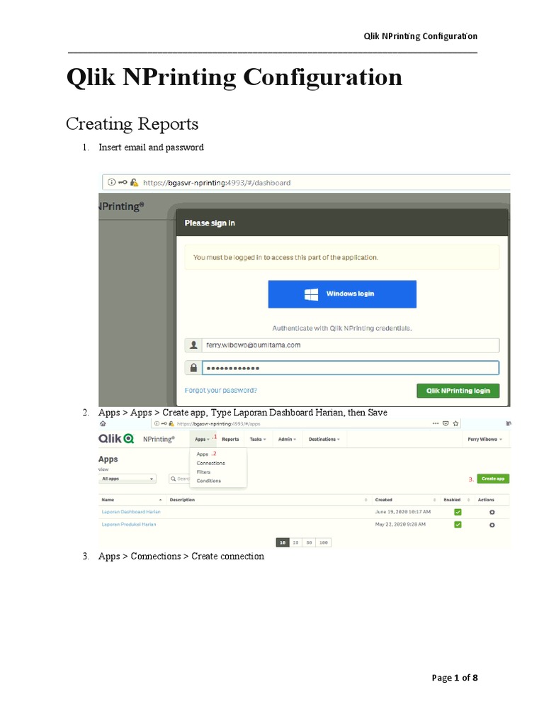 Qlik NPrinting Report | PDF | Application Software | Computer Mediated Communication