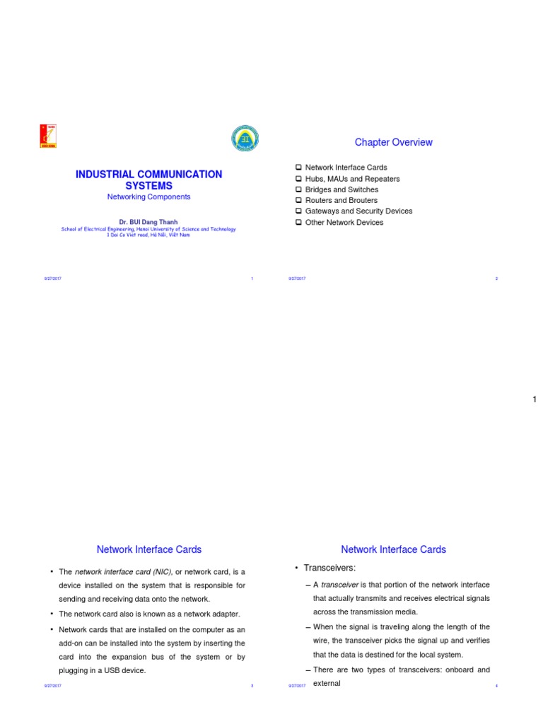 3 Networking Components | PDF | Network Switch | Router (Computing)