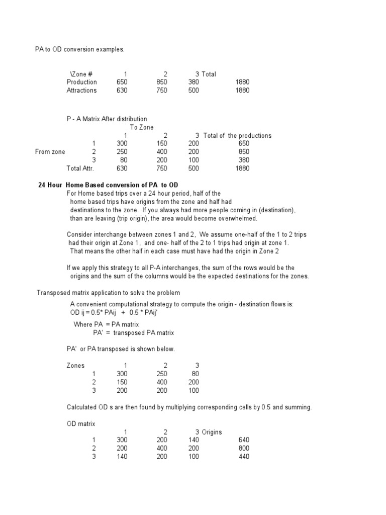 24 Hour Home Based Conversion of PA To OD | PDF | Matrix (Mathematics ...