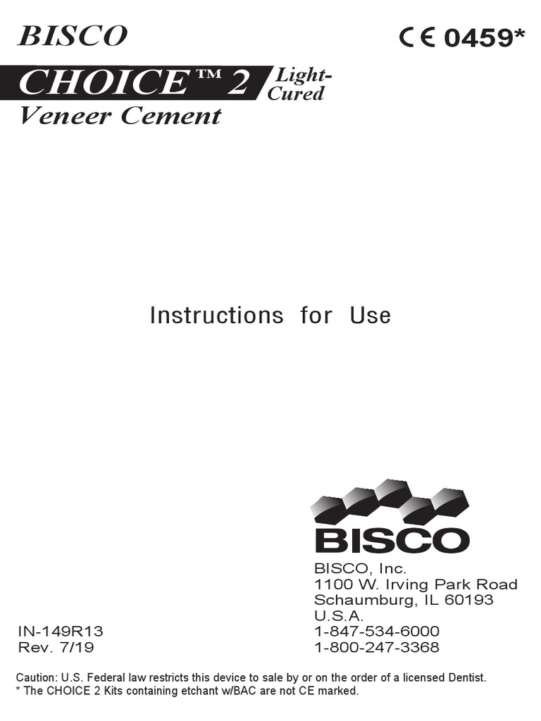 Choice 2: Veneer Cement | PDF | Adhesive | Dentistry