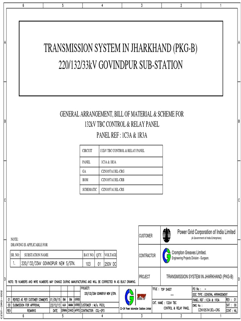 132kV TBC CRP | PDF | Mains Electricity | Electrical Substation