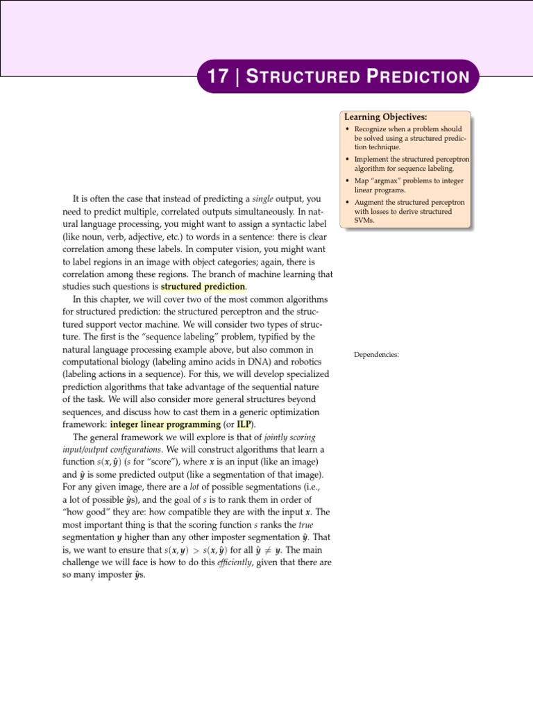 Structured Prediction | PDF | Algorithms | Linear Programming
