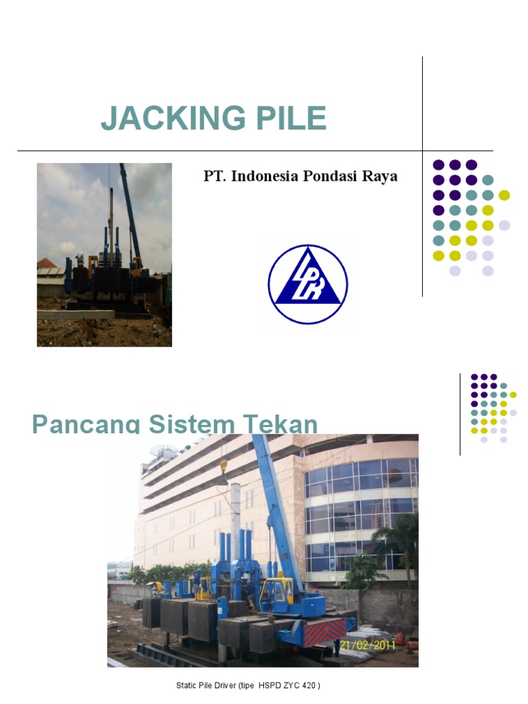 Jacking Pile | PDF