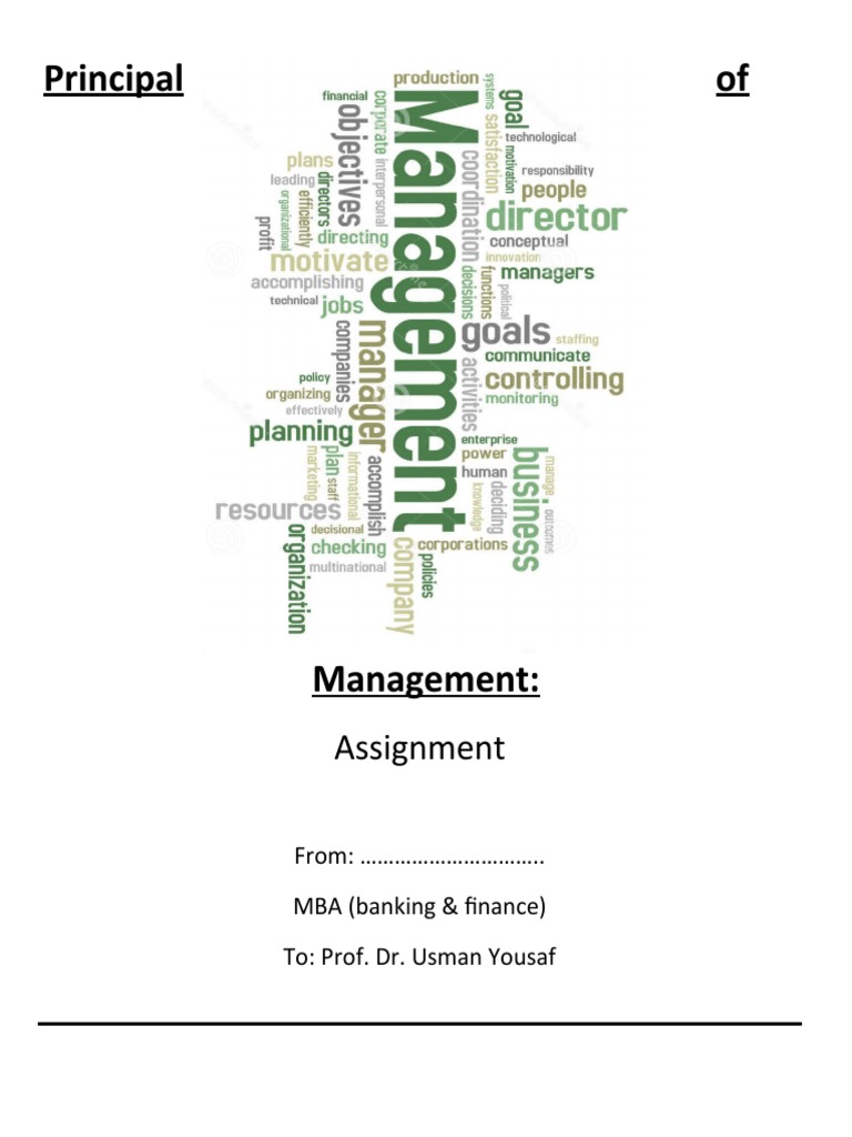 Principal of Management | PDF | Organizational Structure | Employment