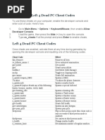 Left 4 Dead 2 Cheat Code List | PDF | Weaponry | Leisure