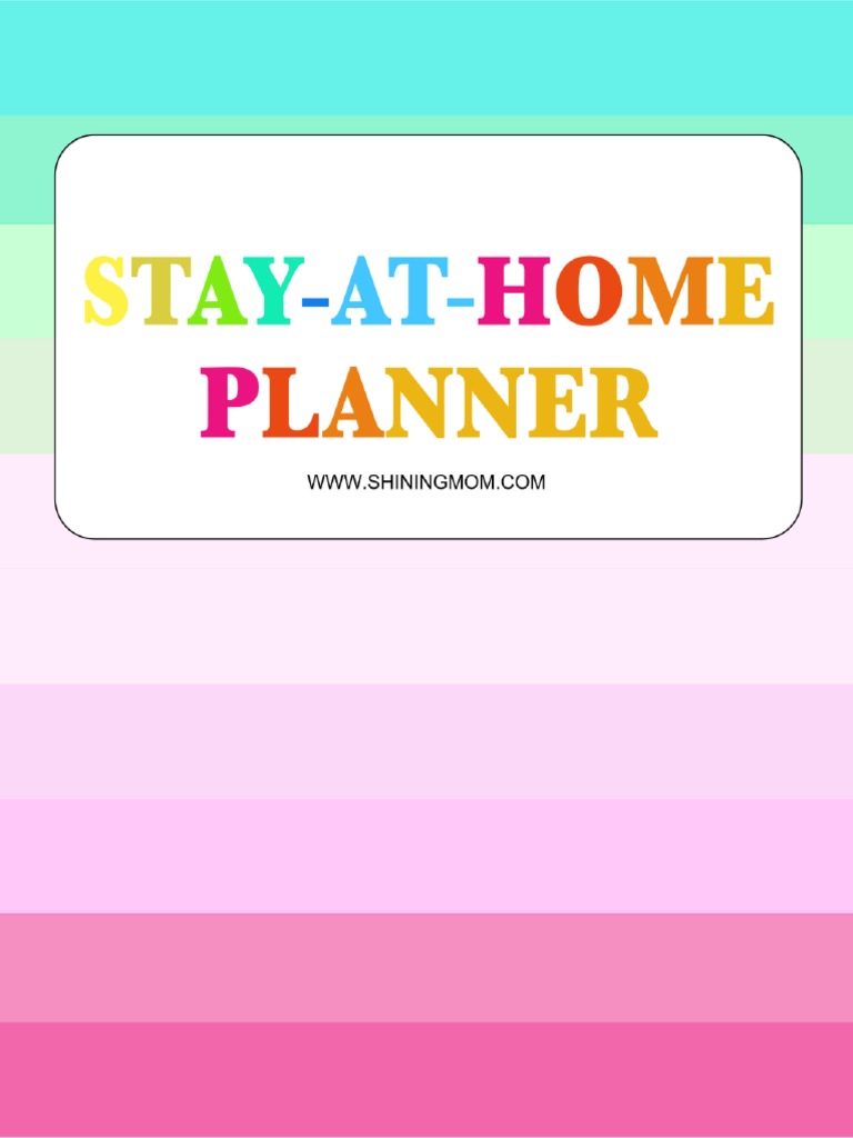 Stay-At-Home Planner by Shining Mom | PDF
