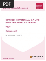 9239 AICE Global Component 2 Example Candidate Responses | PDF | Test ...
