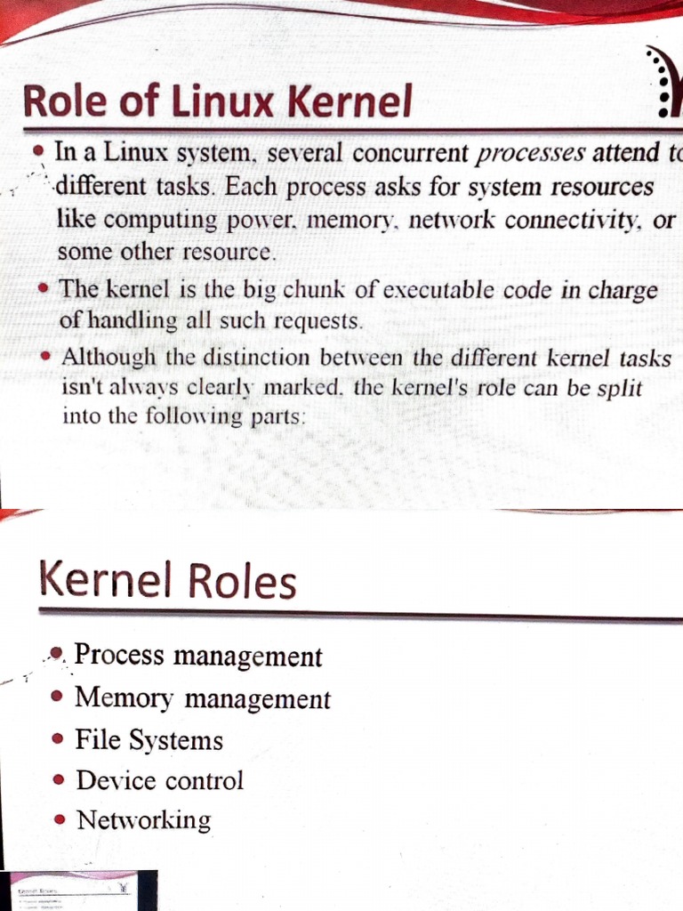 Role of Linux Kernel: Clearly Marked. The Kernel's | PDF | Process ...