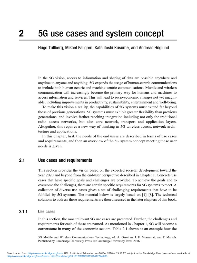 5G Use Cases and System Concept | PDF | Augmented Reality | Virtual Reality