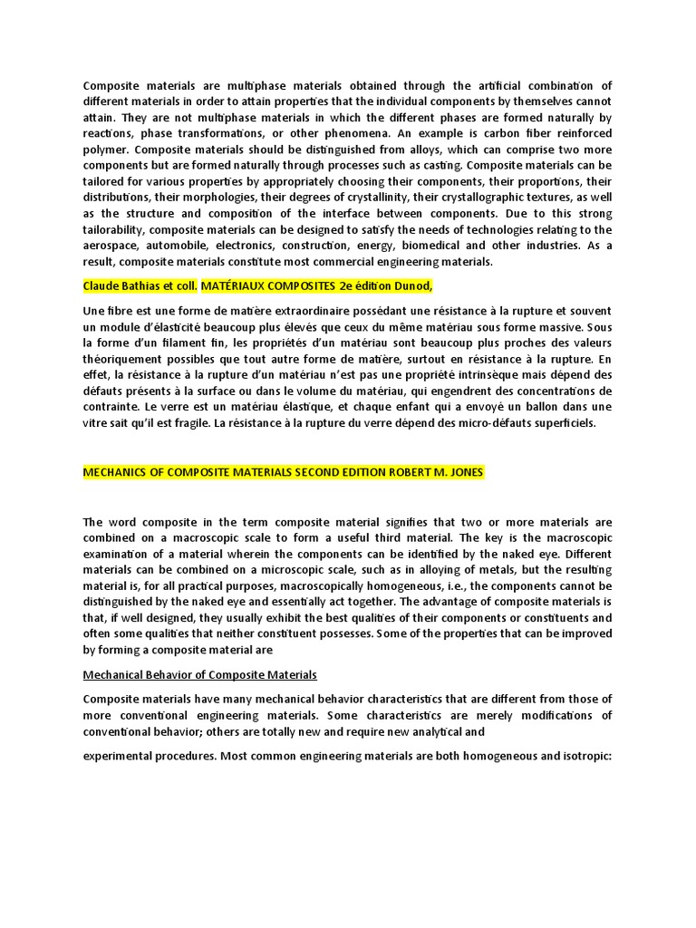 Composite Materials Are Multiphase Materials Obtained Through The ...