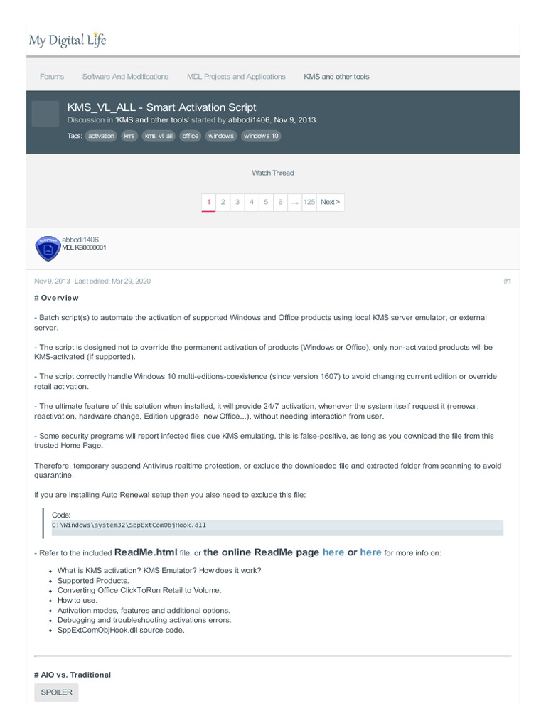 KMS - VL - ALL - Smart Activation Script: Discussion in 'KMS and Other ...
