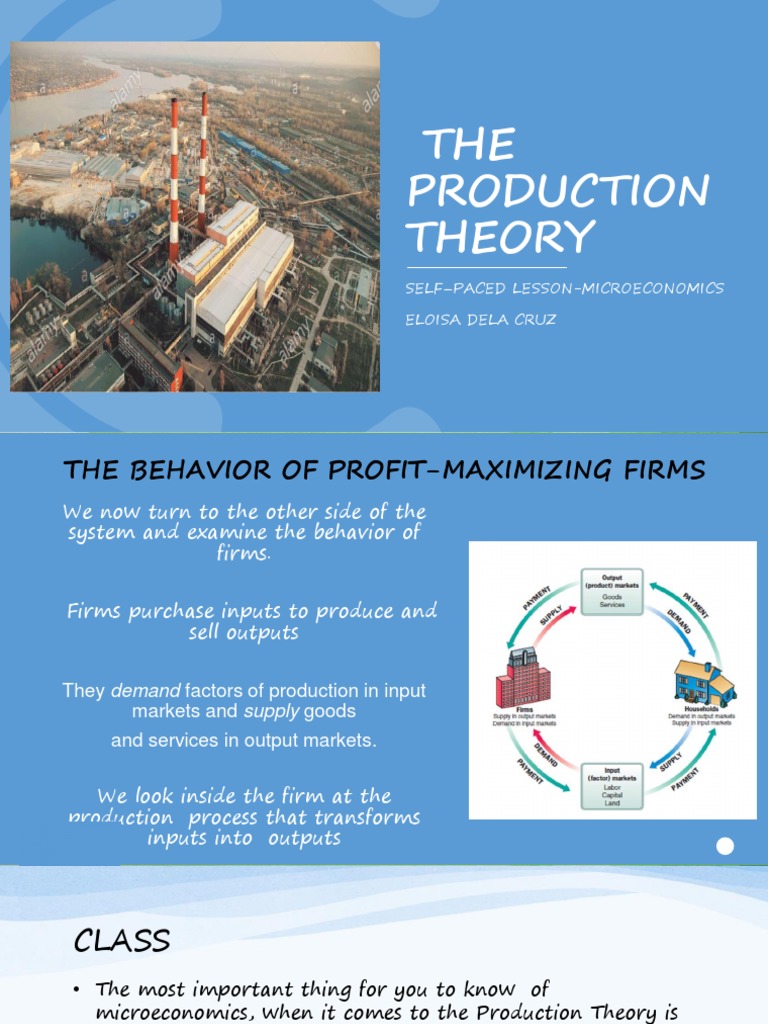 Production Theory ELE D4 2 PDF | PDF | Production Function | Profit ...